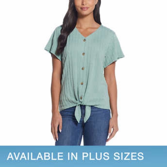 Weatherproof | Tops | Weatherproof Vintage Ladies Tie Front Top | Poshmark